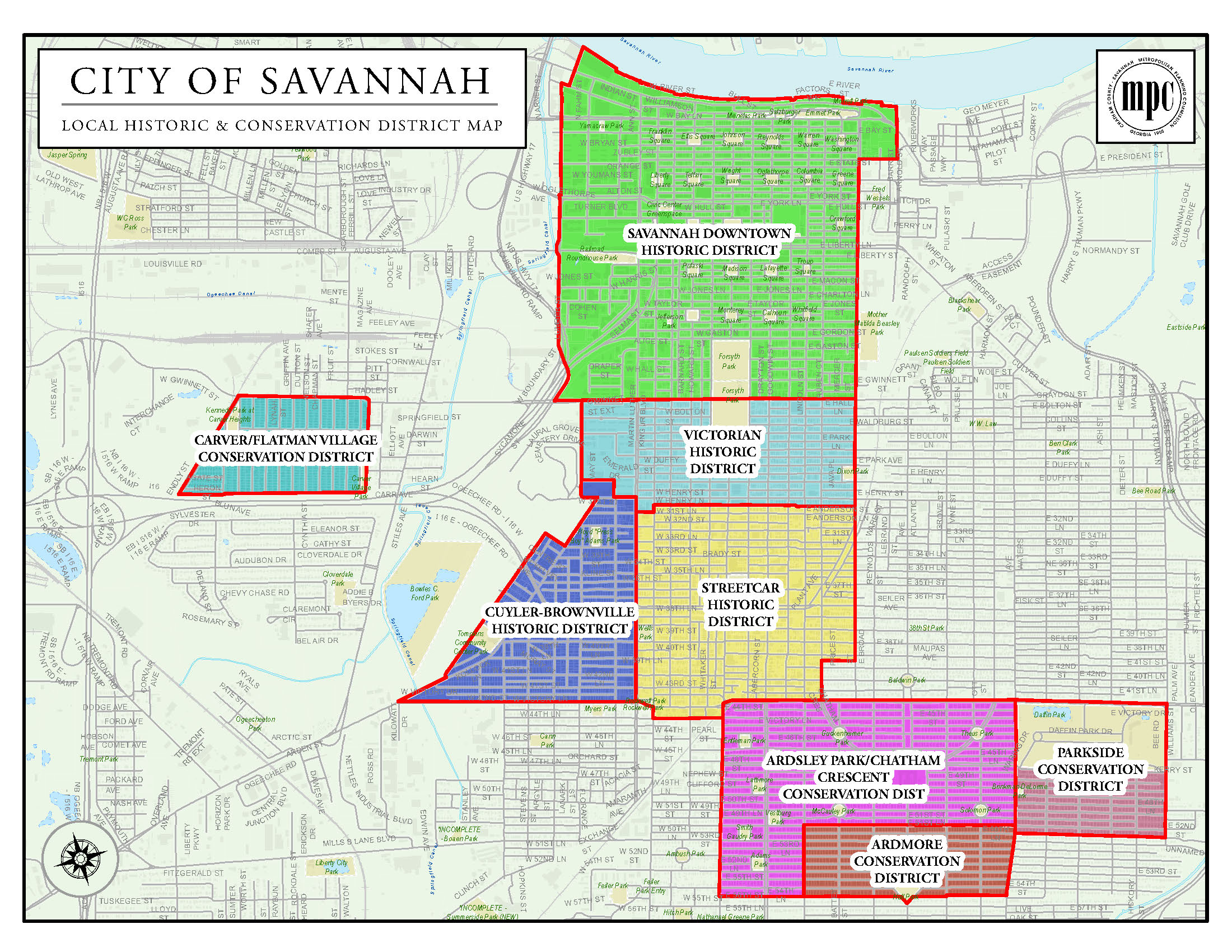 Savannah Historic District Map - Alexia Lorraine Savannah Historic District Map - Alexia Lorraine